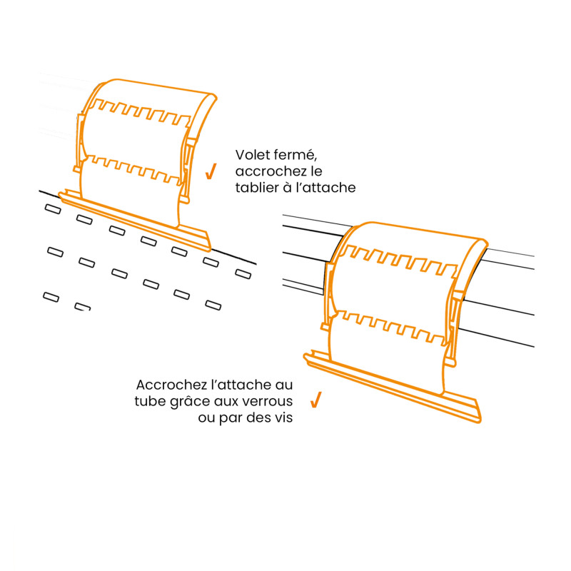 Attache Tablier Volet Roulant A Clipsernull