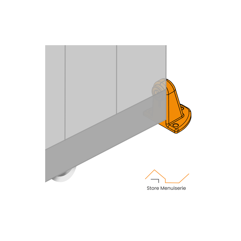 Butée Portail Coulissant - Arrêt Tampon Butoir - Fermeture de Portail